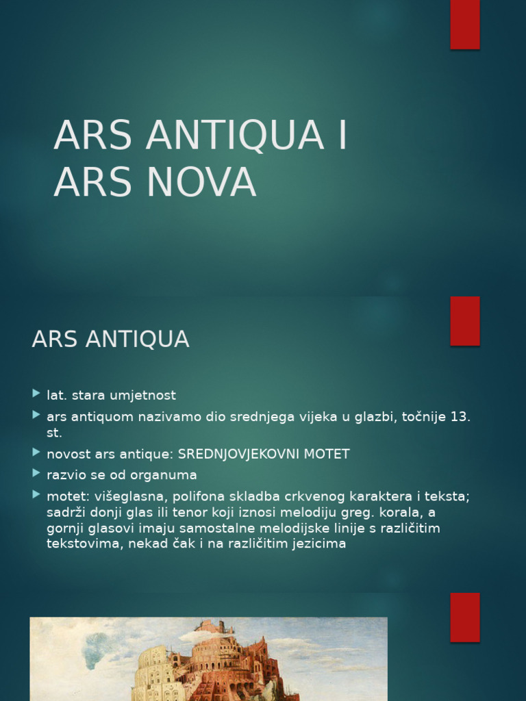 07 - SV - Ars Antiqua I Nova | PDF
