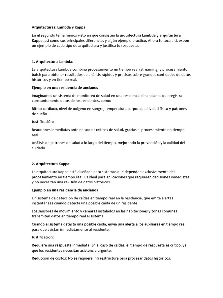 Arquitecturas Lambda y Kappa | PDF