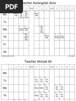 Grade 12 Timetable 2025 | PDF