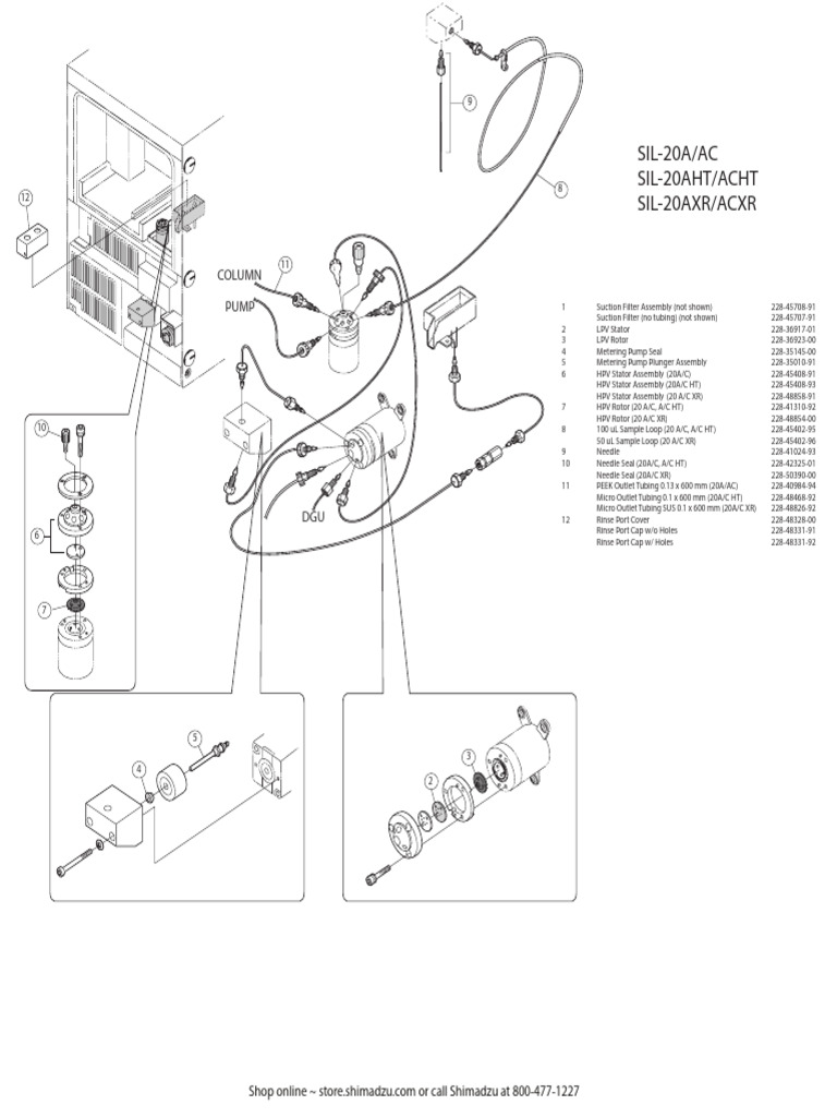 SIL-20A/AC Parts List & Assembly Guide | PDF | Pump | Machines