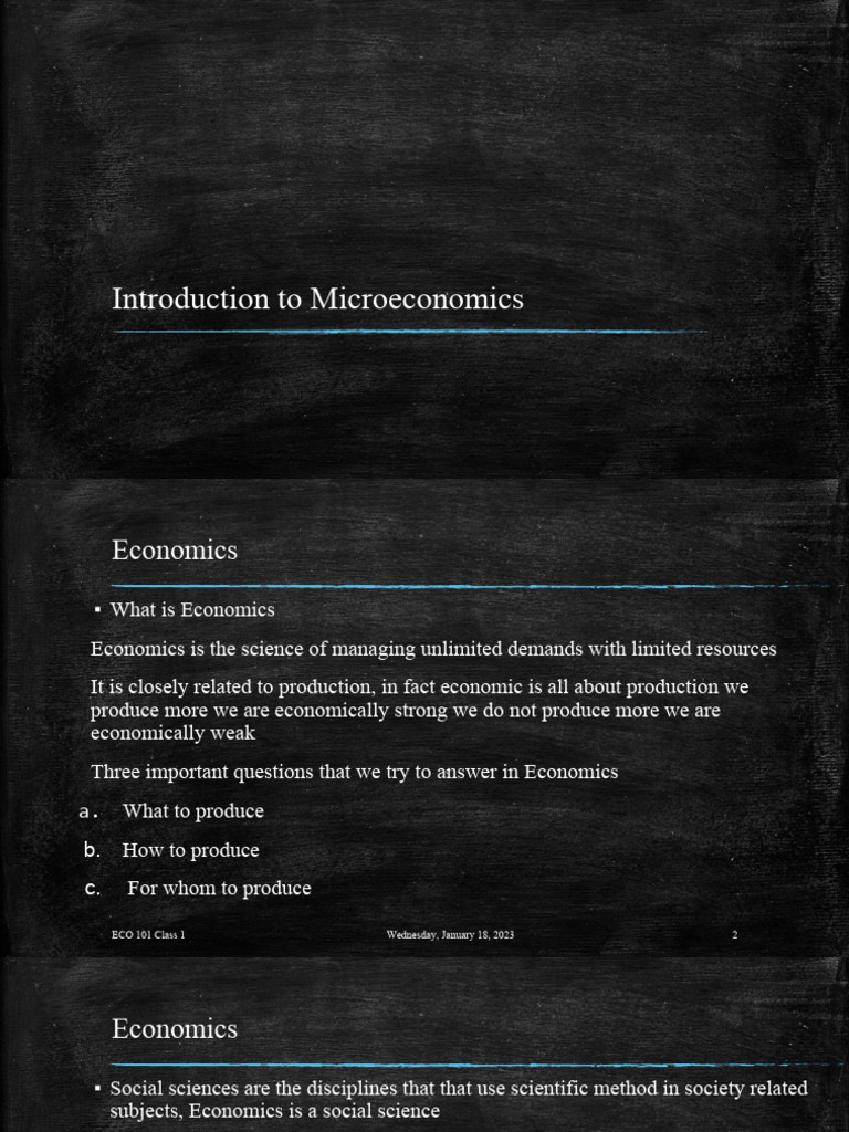 Introduction to Microeconomics Basics | PDF | Finance & Money Management | Politics