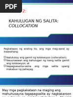 Kolokasyon Filipino 10 | PDF