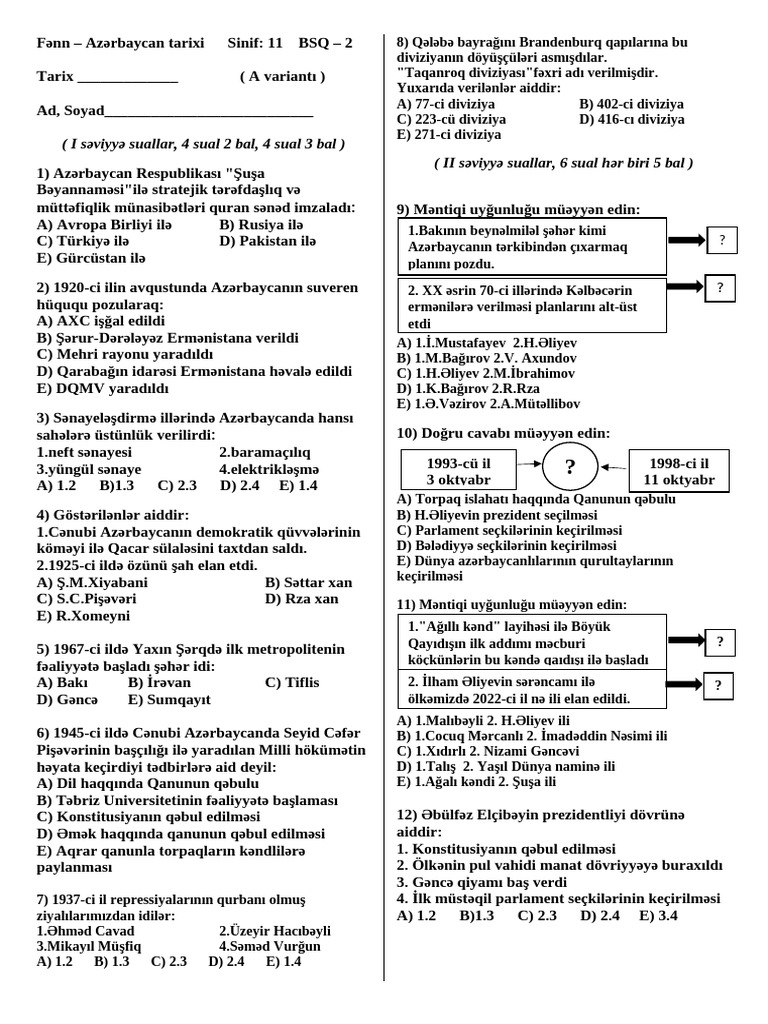 Paylaşma! A11 BSQ - 2 | PDF