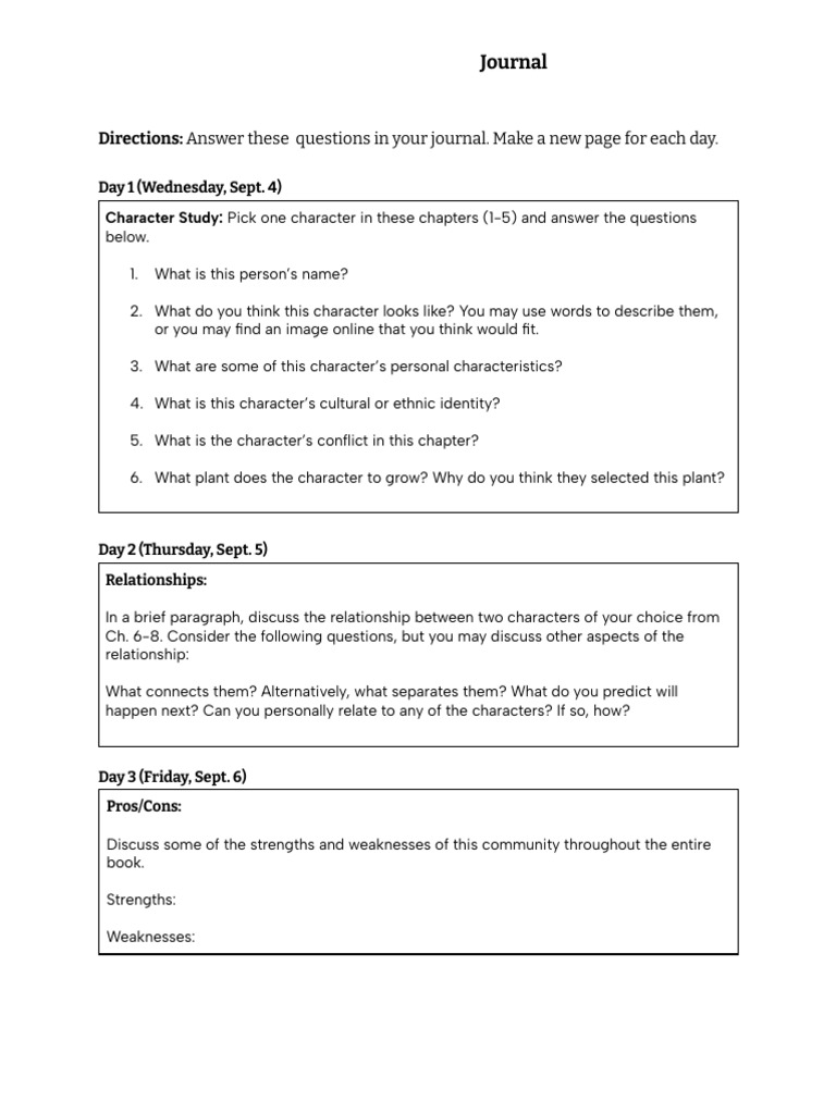 Seedfolks Interactive Journal | PDF | Self-Improvement | Wellness