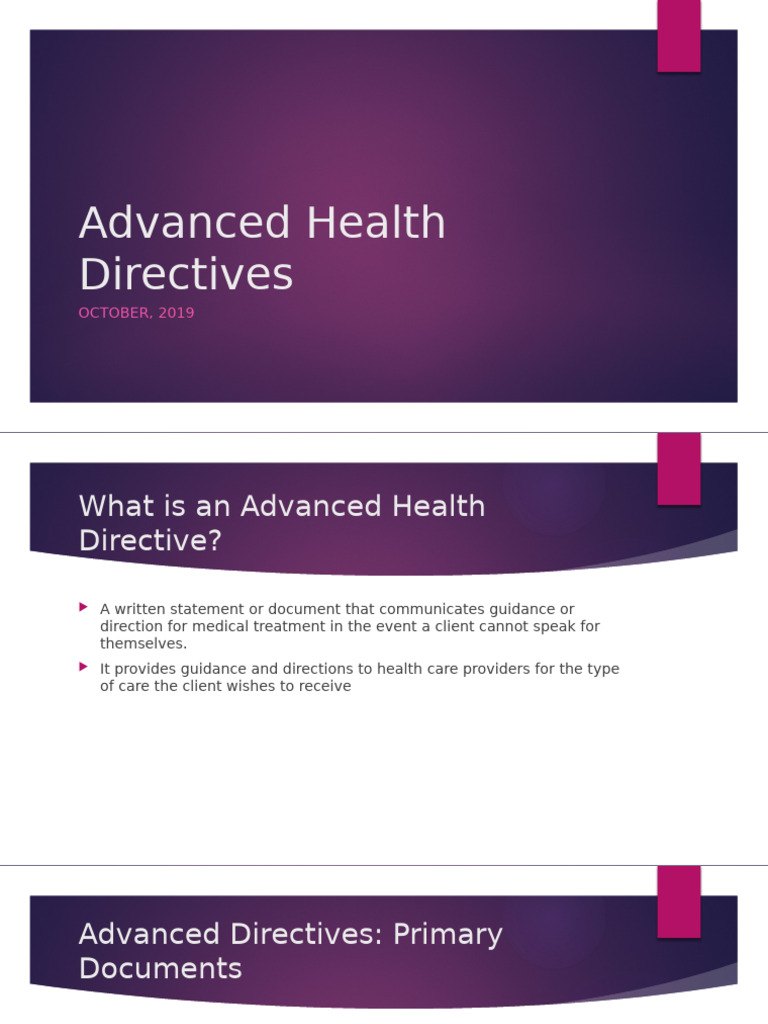 Advanced Health Directives | PDF | Cardiopulmonary Resuscitation ...