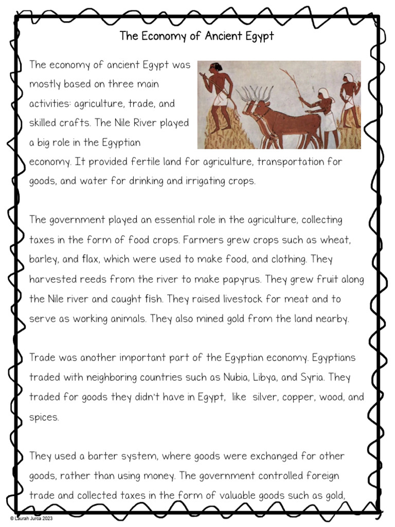 Ancient Egypt's Economic Activities | PDF | Social Science | Travel