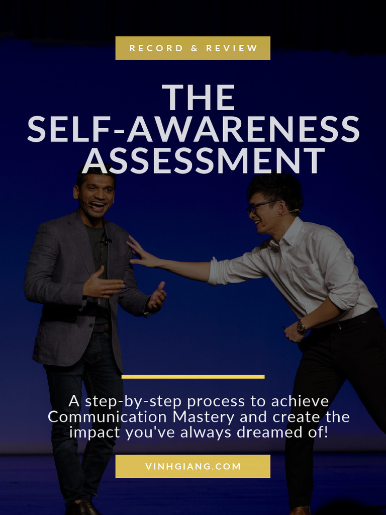 Selfawareness Assessment PDF | PDF | Communication | Silence