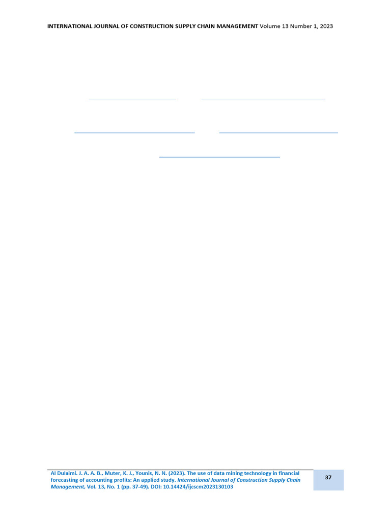 The Use of Data Mining Technology in Financial Forecasting of ...