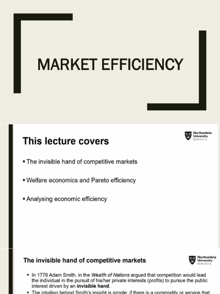 Market Efficiency. | PDF