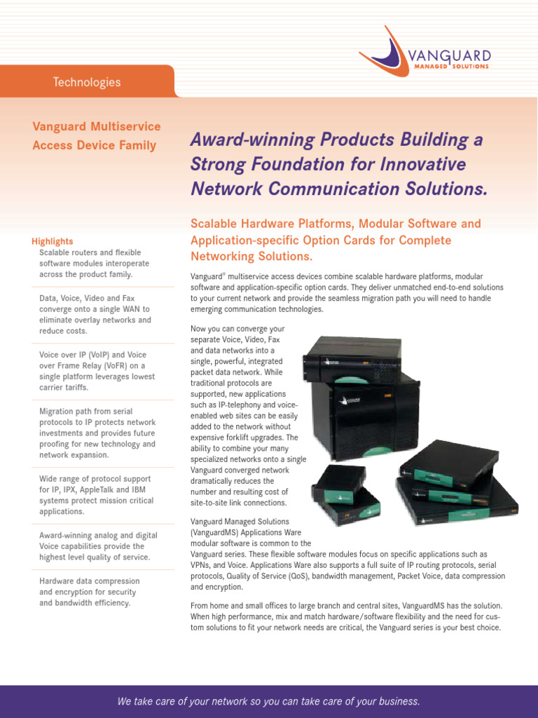 Routers Vanguard | PDF | Computer Network | Voice Over Ip