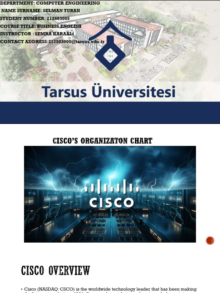 Cisco Overview: Vision, Mission, and Revenue | PDF | Computer Network ...