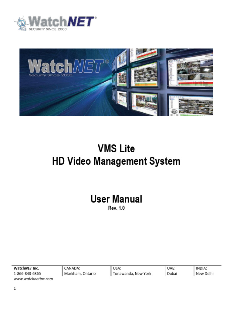 VMS Lite Users Manual - Ver1.0 | PDF | Personal Computers | Computer Hardware