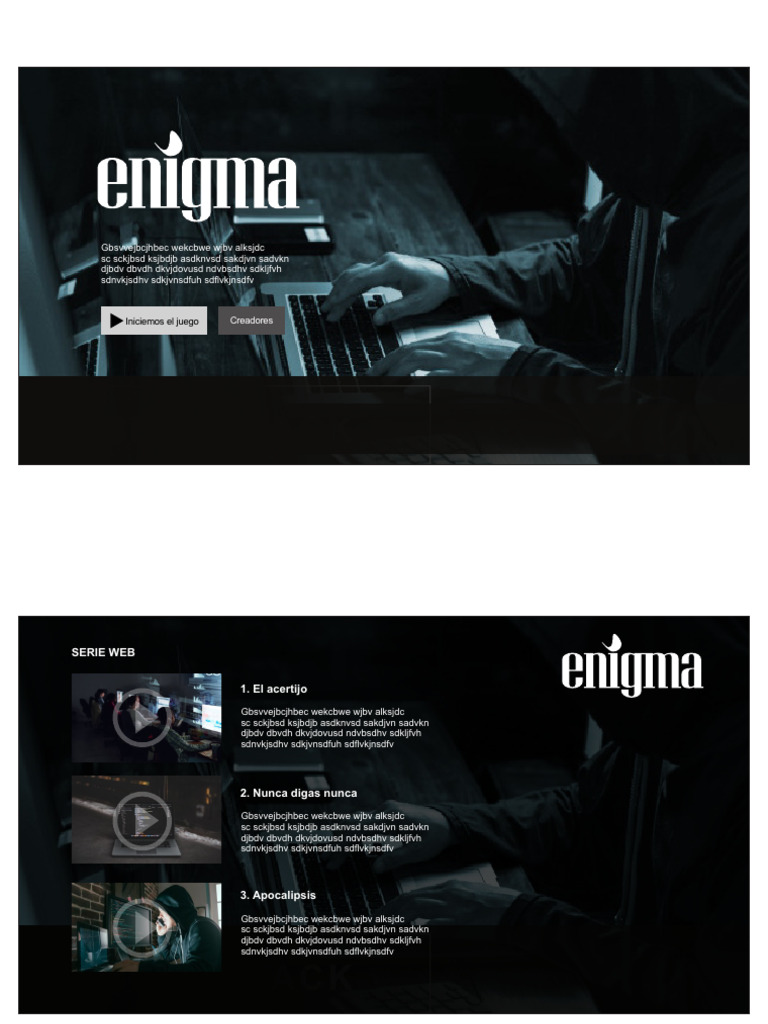 Boceto Estructura Visual Transmedia Ejemplo 1 | PDF