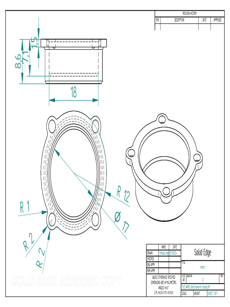 Detalhamento Tampa | PDF