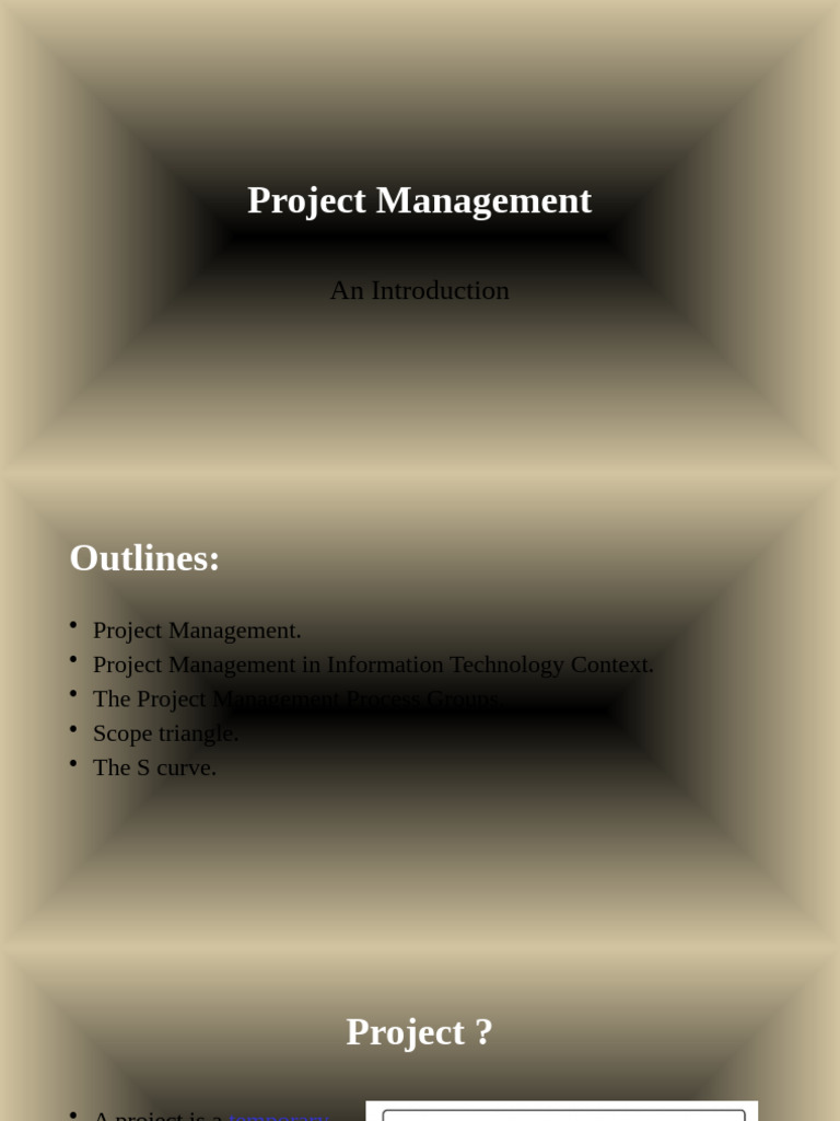 PM ch1 | PDF | Project Management | Business