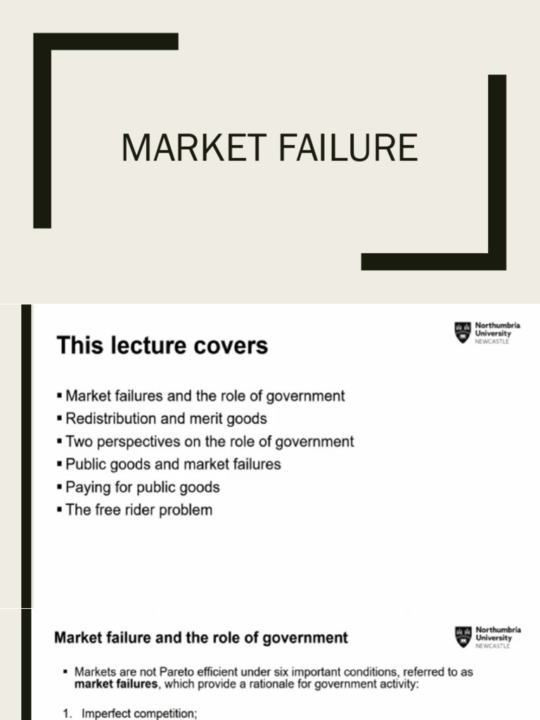Market Failures | PDF