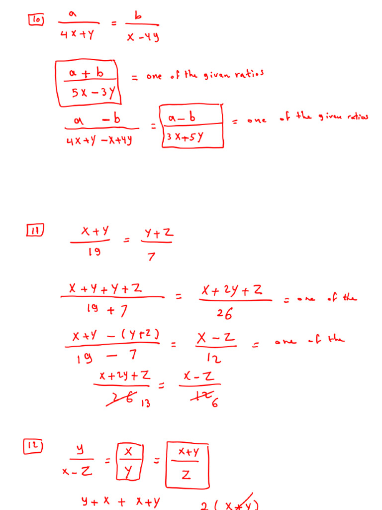 Continued Proportion | PDF