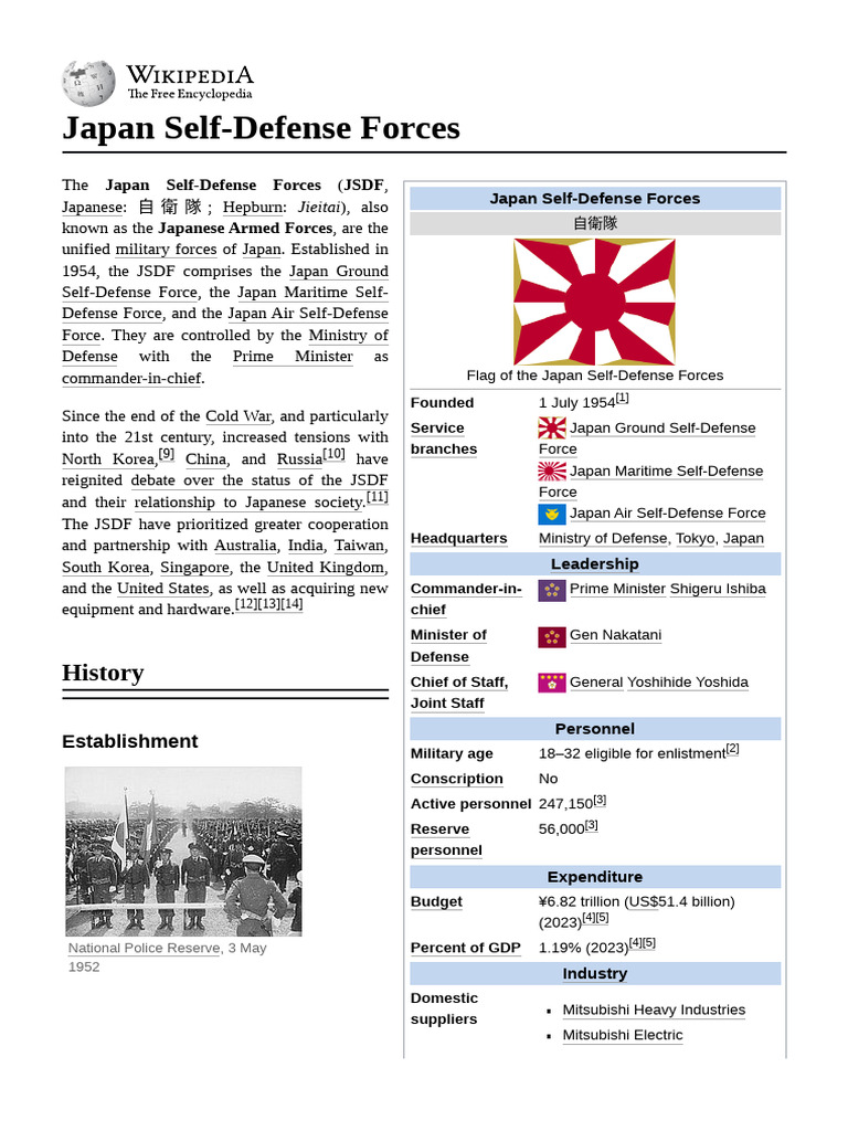 Japan Self-Defense Forces | PDF | Anti Ballistic Missile | Military