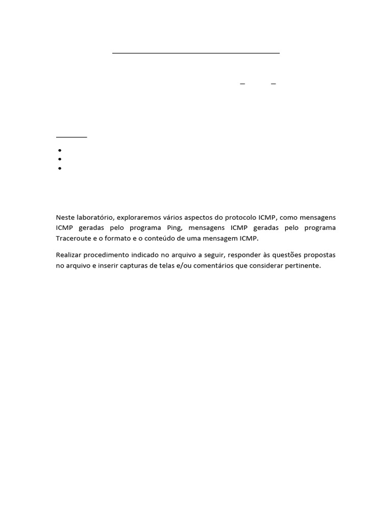 Pratica 7 Wireshark - Lab - ICMP | PDF | Communications Protocols ... Pratica 7 Wireshark - Lab - ICMP | PDF | Communications Protocols ...