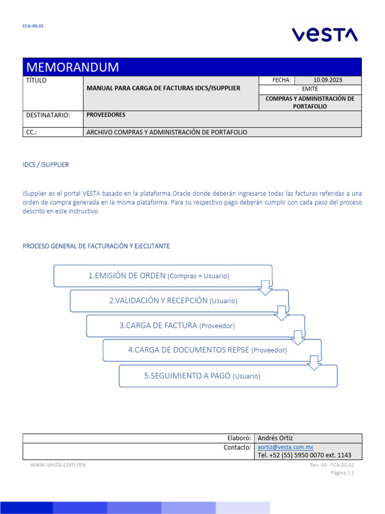 CA Manual Isupplier Idcs v03 20230926 | PDF | Usuario (informática) | Factura