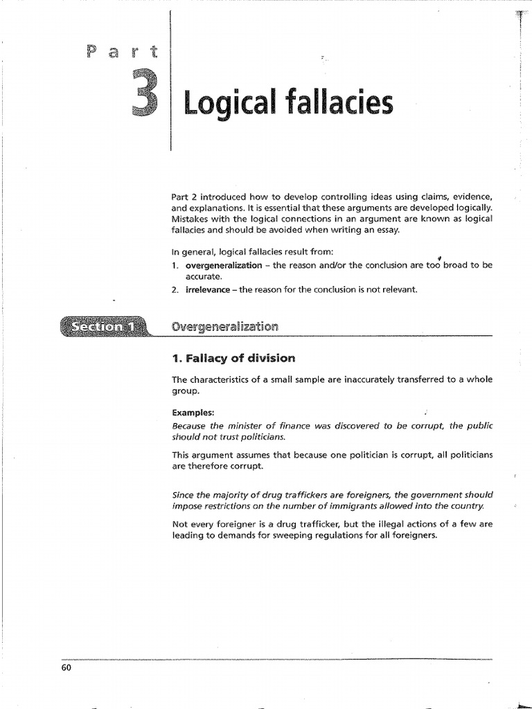 Logical Fallacies | PDF