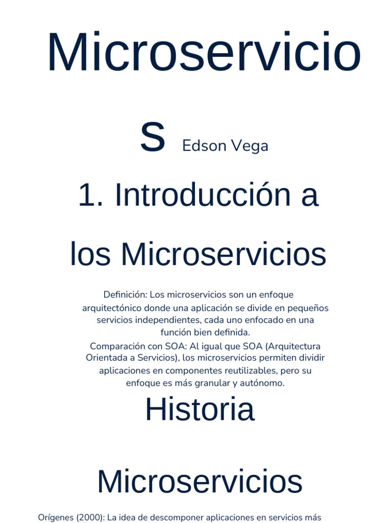 Introducción a Microservicios y Ventajas | PDF | Arquitectura orientada ...