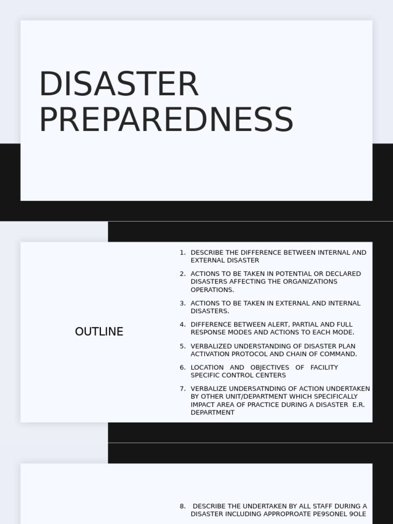 Disaster Preparedness | PDF | Emergency Department | Emergency