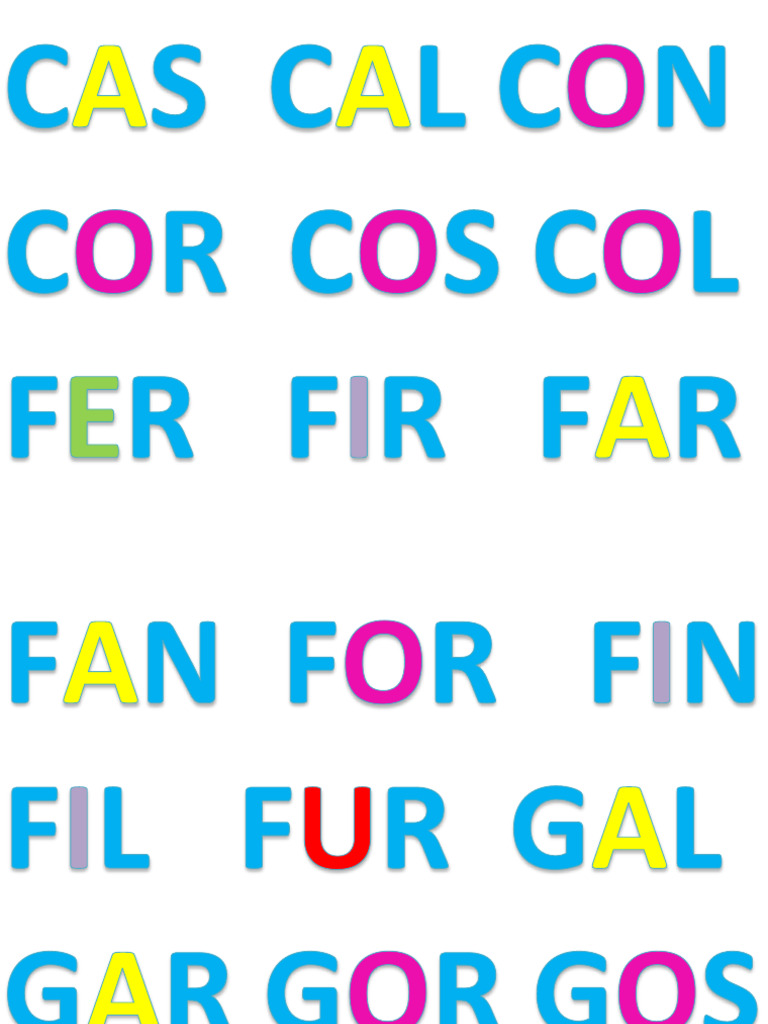 Sílabas Mixtas | PDF