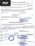 NCC Declaration Form | PDF