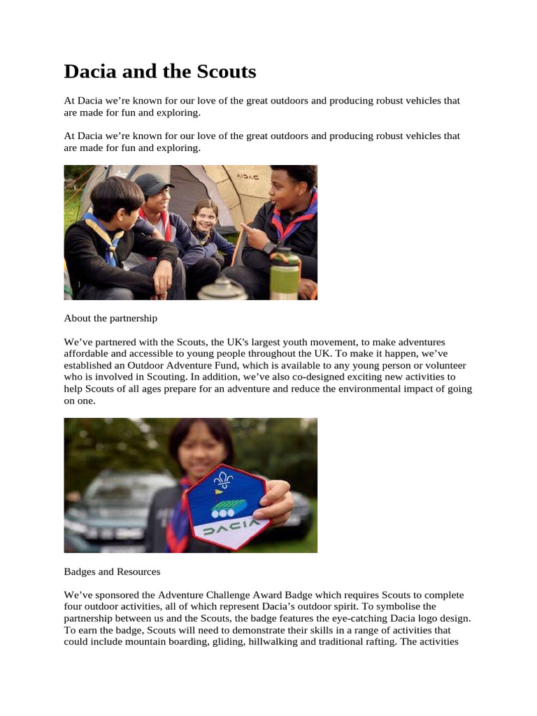 Dacia and The Scouts | PDF | Gliding | Hypothermia