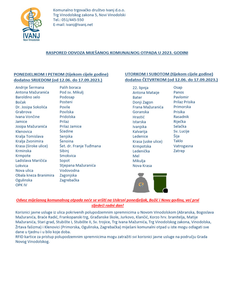 Raspored 2023 2 | PDF