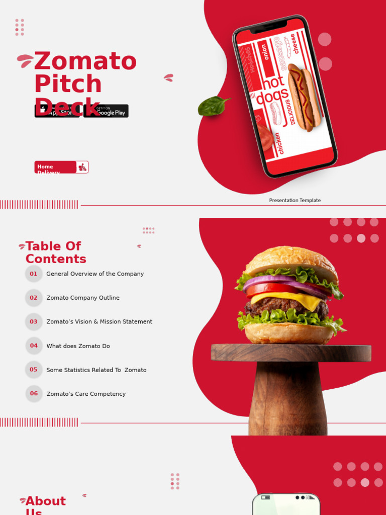 SKT01355-Zomato Pitch Deck | PDF | Computing