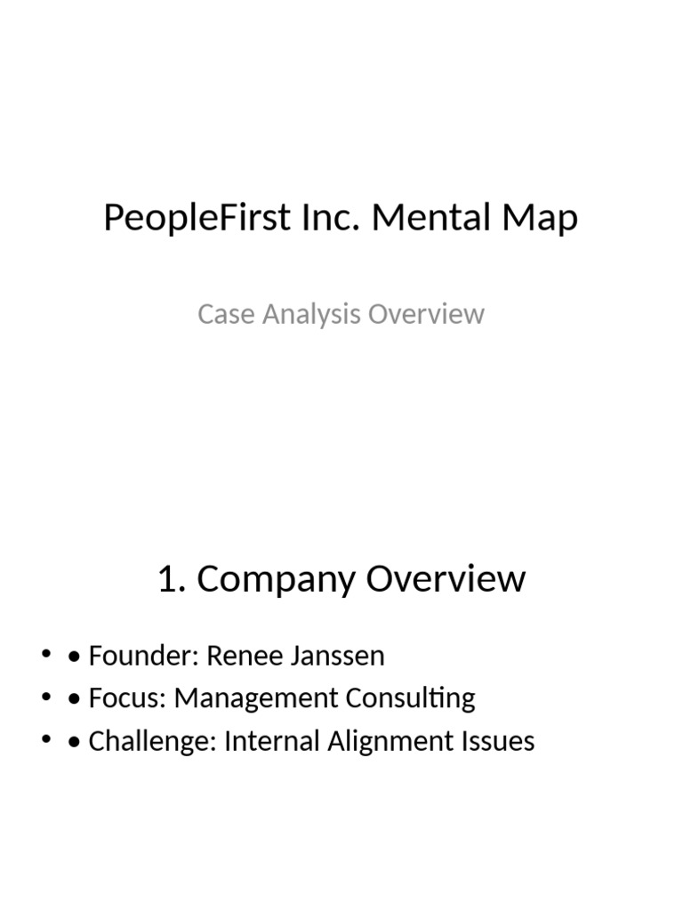 PeopleFirst Inc Mental Map Presentation | PDF | Business | Self-Improvement
