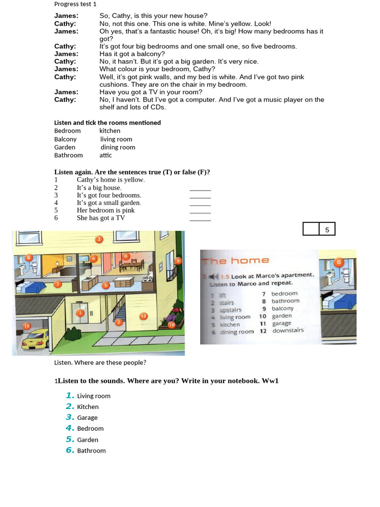 Parts of the House for Kids | PDF