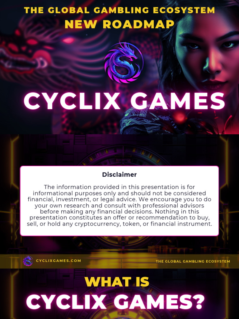 Cyclix Games - New Roadmap 2.0 | PDF | Cryptocurrency | Gambling