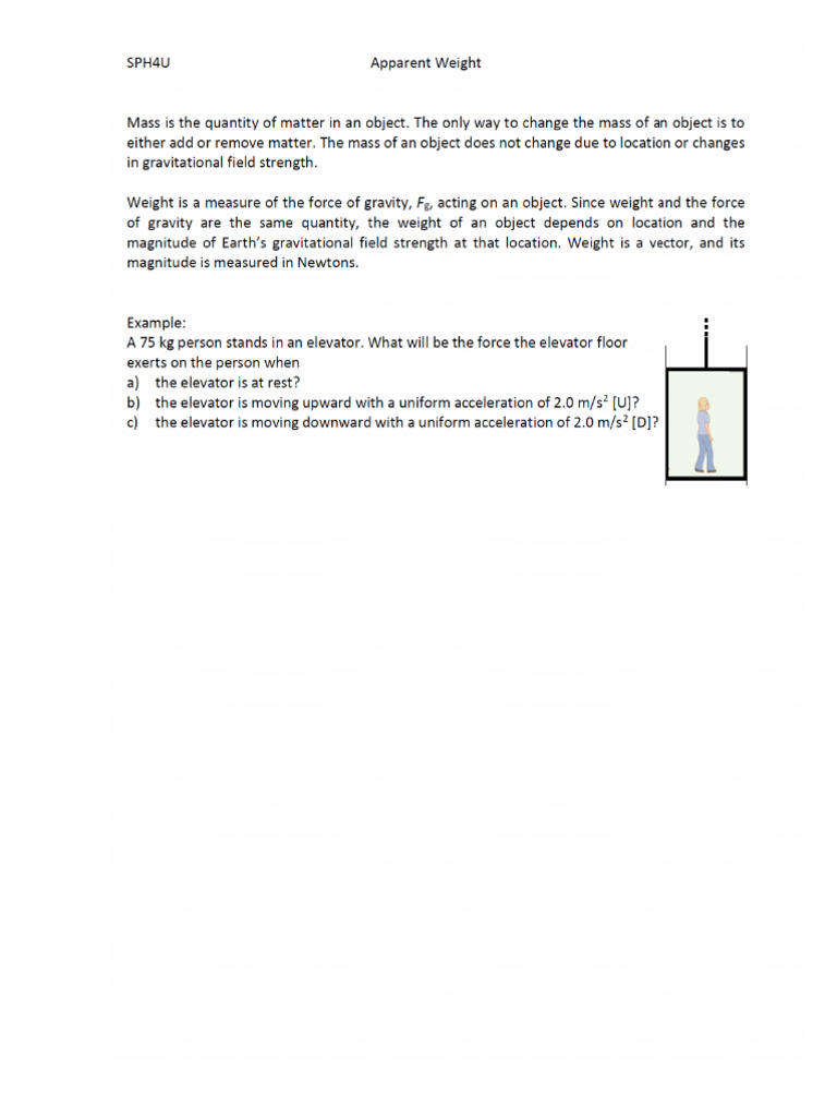 P4u Apparent Weight | PDF