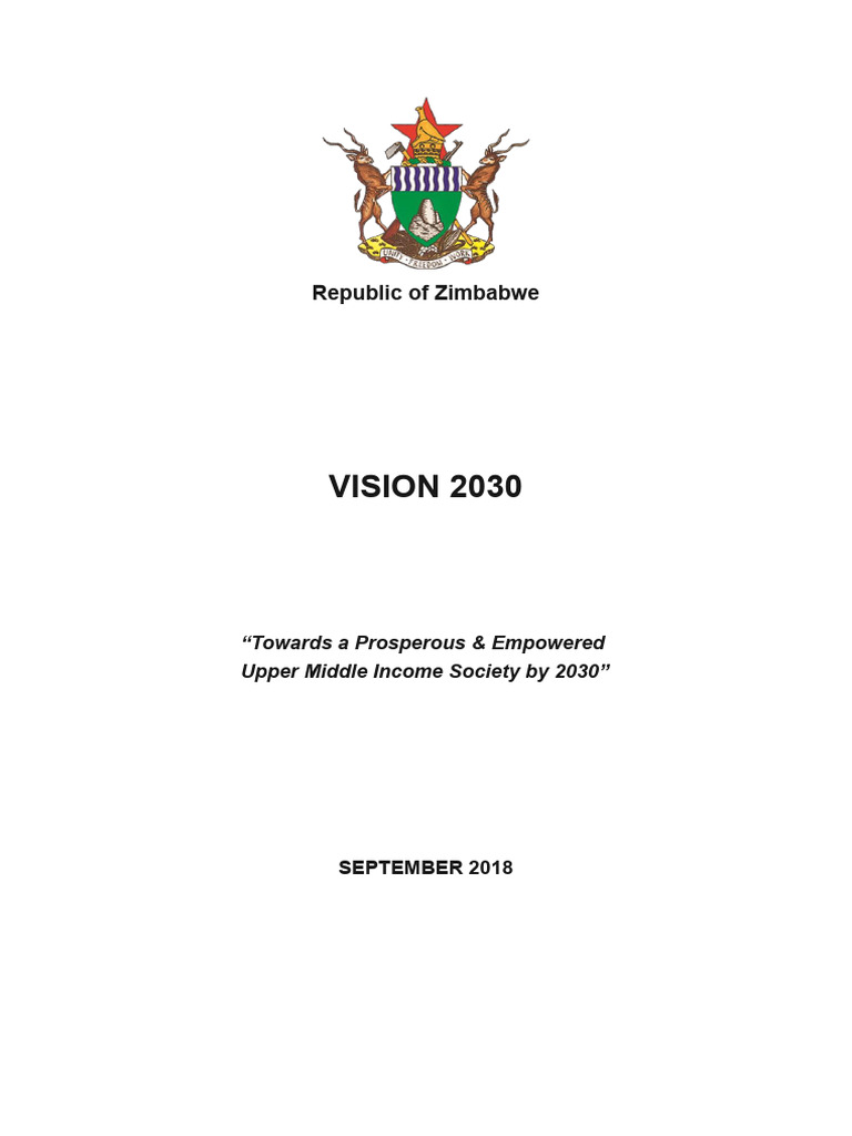Zimbabwe Vision 2030 | PDF | Governance | Zimbabwe