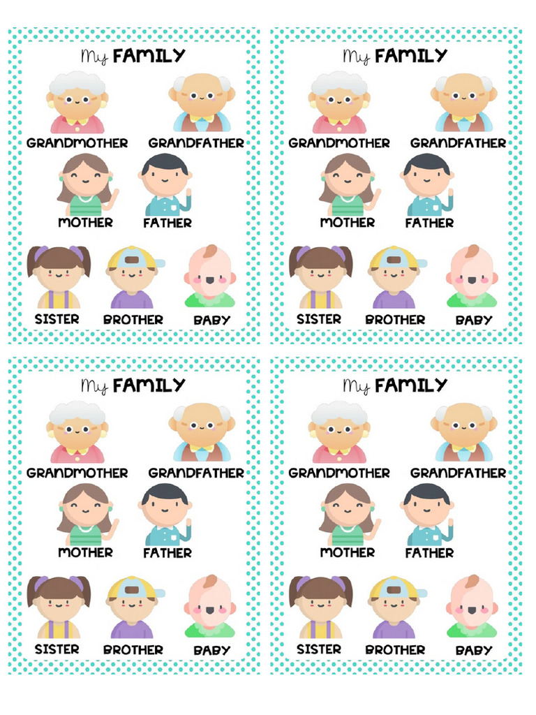 Family Members Worksheet | PDF