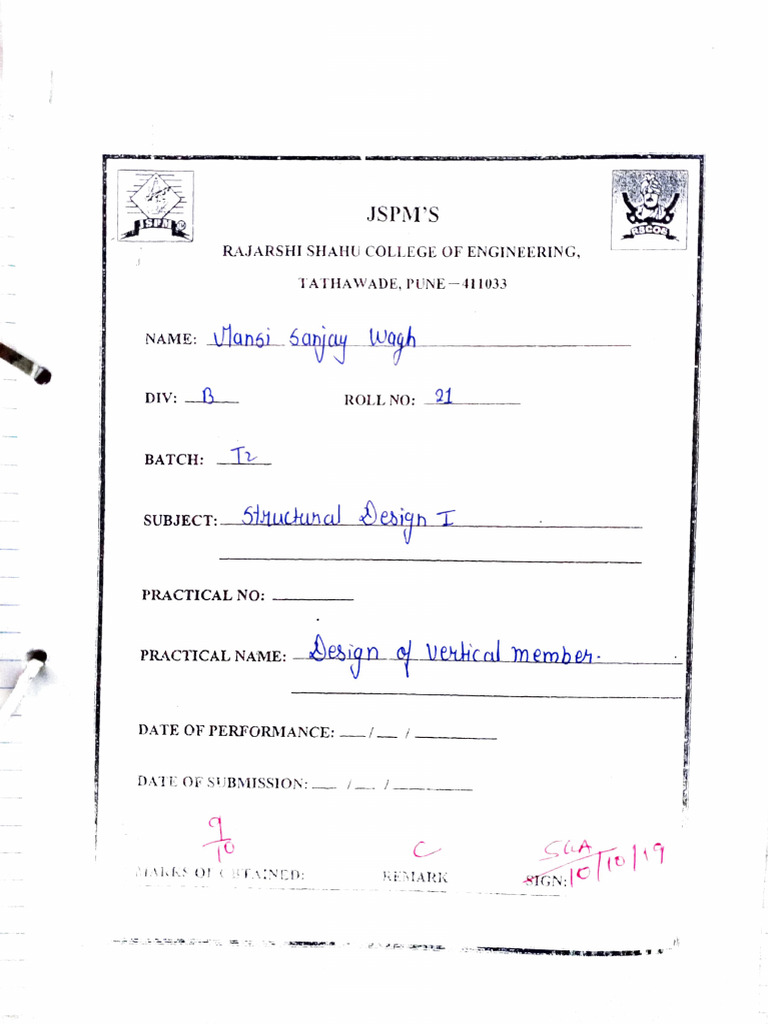 4) Design of Vertical Member | PDF | Technology & Engineering