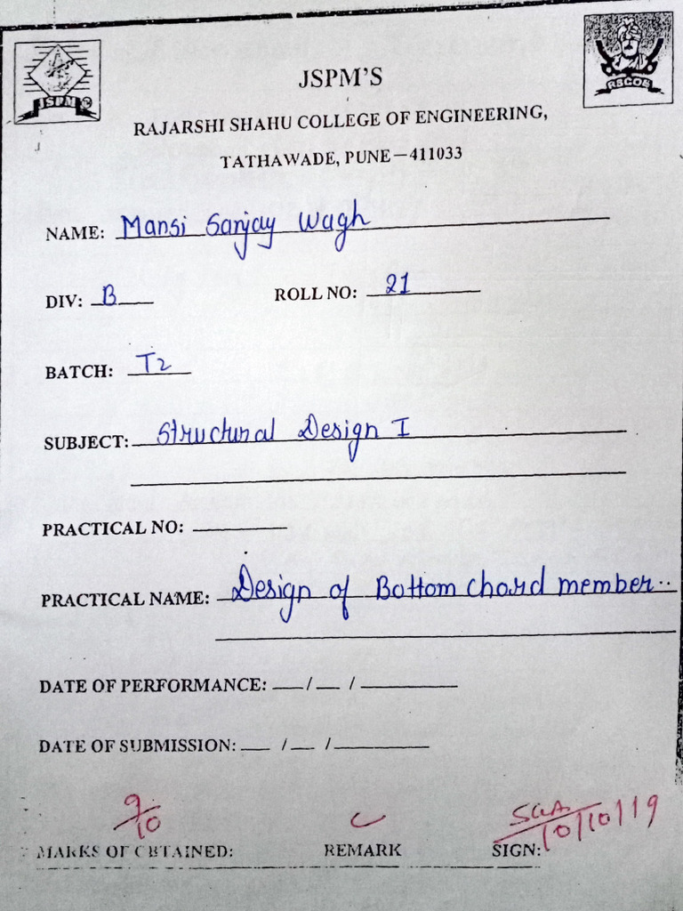 5) Design of Bottom Member | PDF