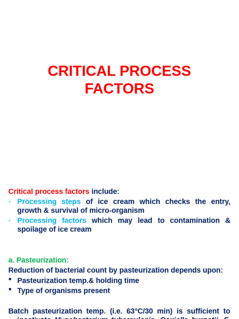 Critical Process Factors | PDF