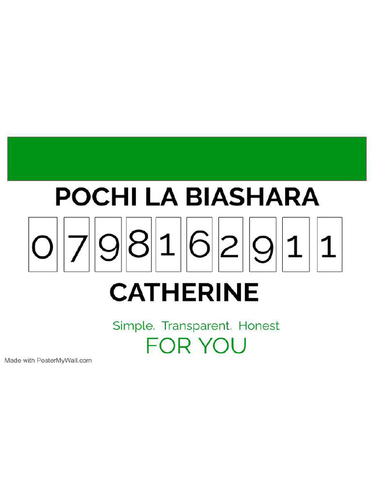 Pochi La Biashara Poster Template - Made With PosterMyWall | PDF