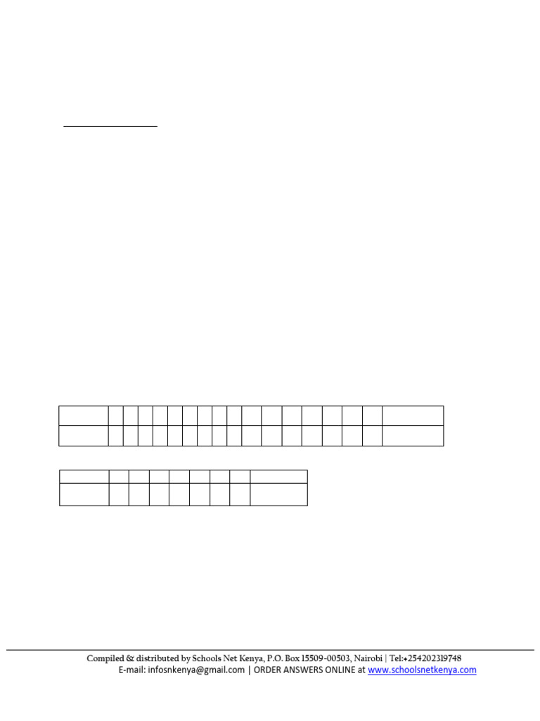 Maths Paper 1 Form 3 2020 | PDF | Circle | Area