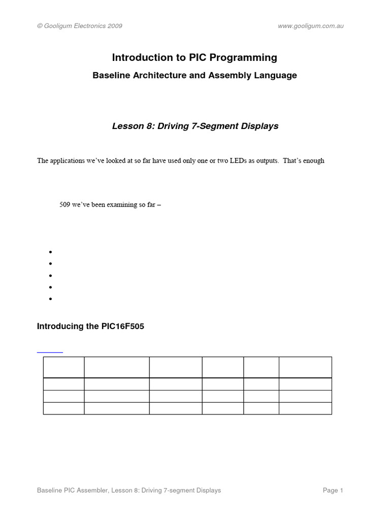 Introduction To PIC Programming | PDF | Transistor | Computer Engineering
