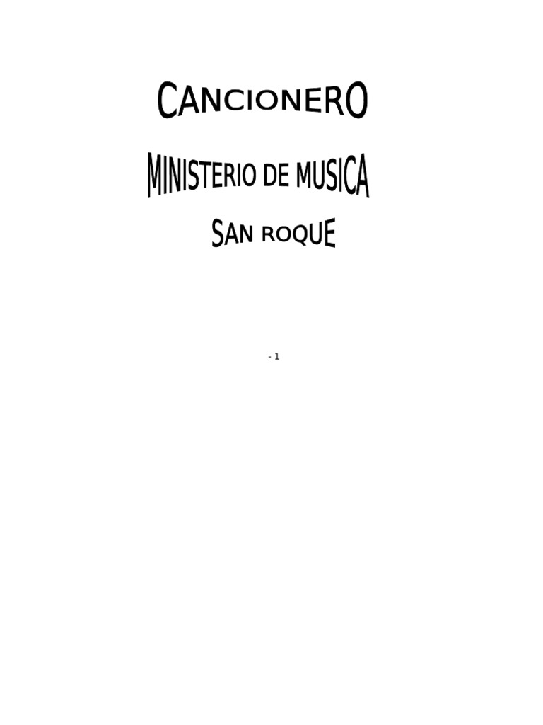 Cancionero Ministerio de Musica San Roque 2 | PDF | Amor | eucaristía