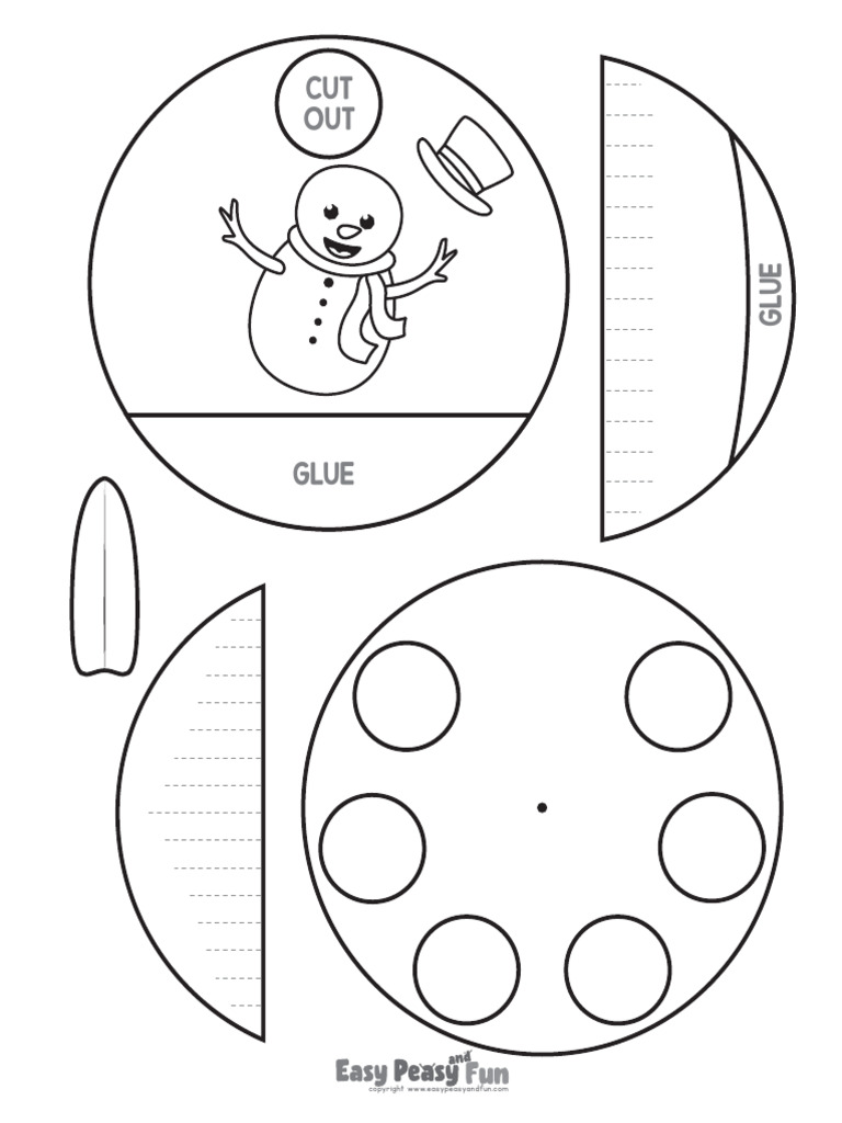 Snowman Learning Colors Activity Template | PDF