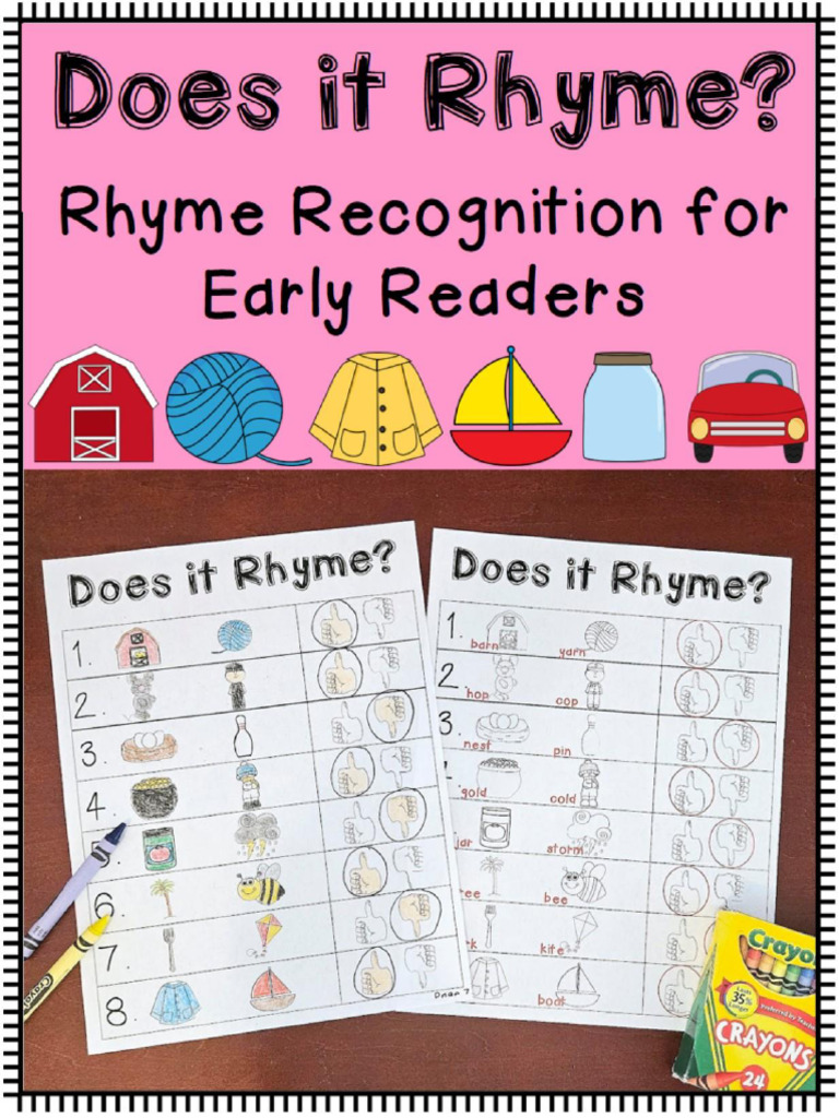 DoesItRhymeRhymingWordsWorksheetswithPictures 1 | PDF