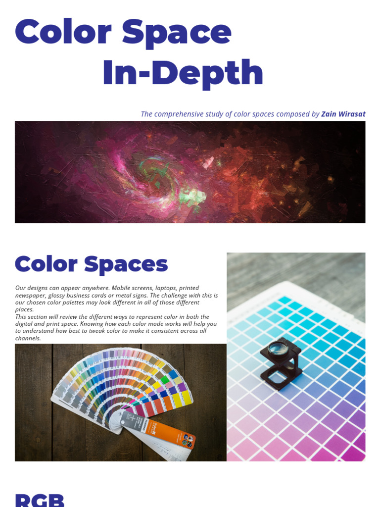 1 Color Spaces | PDF | Rgb Color Model | Visual Perception