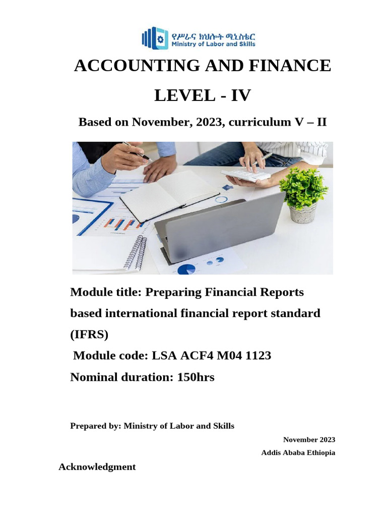 MO-04 - Preparing Financial Reports | PDF | International Financial ...