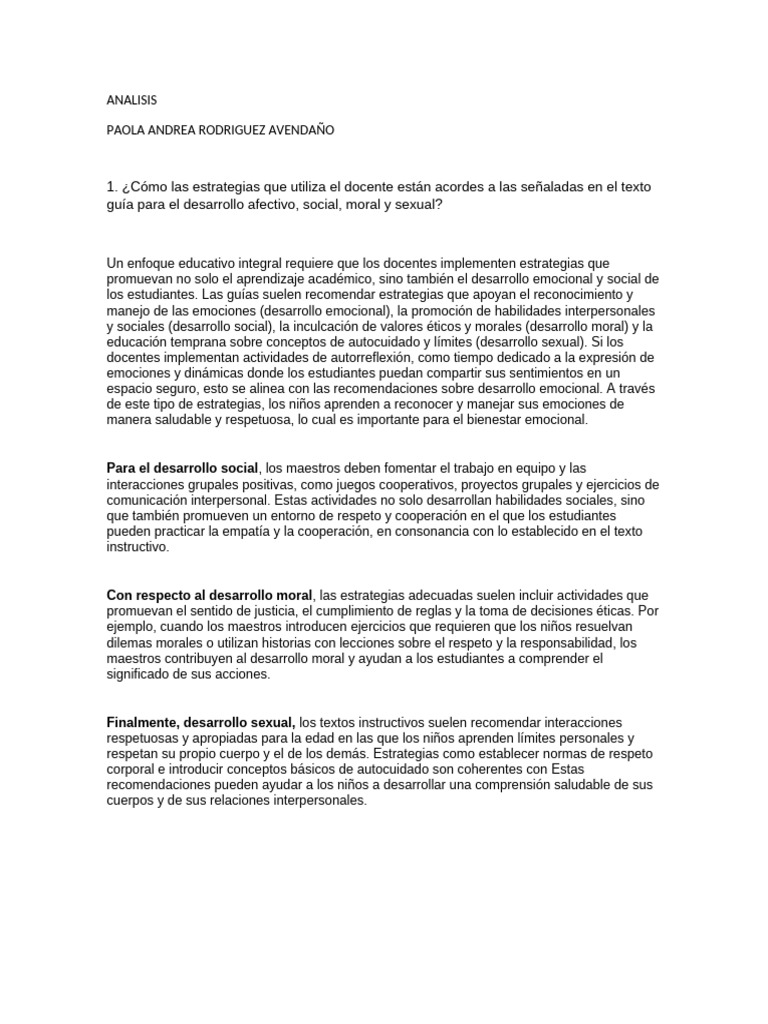 ANALISI1 | PDF | Las emociones | Enseñando
